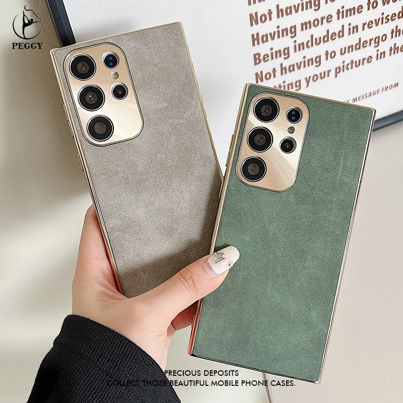 Electroplated-Suede-Phone-Case-For-Samsung-Galaxy-S24-Ultra-Plus-S23 ...
