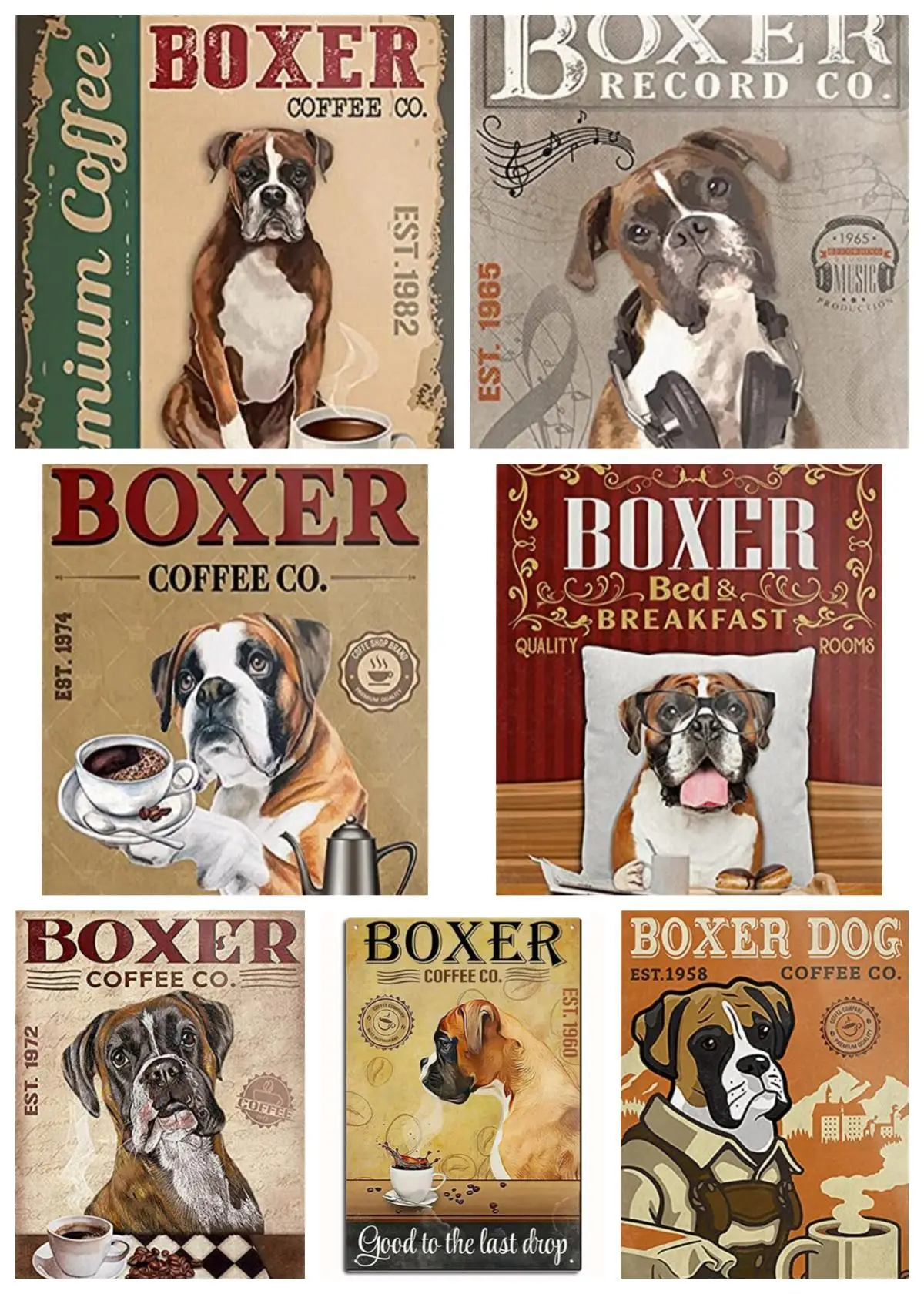Boxer Dog Signs