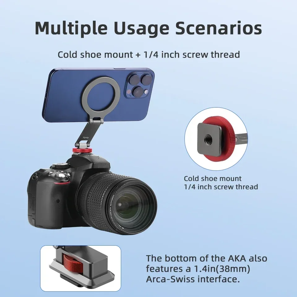 1/4 Threaded Phone Mount Magnetic Phone Tripod Mount For MagSafe - Hot ...