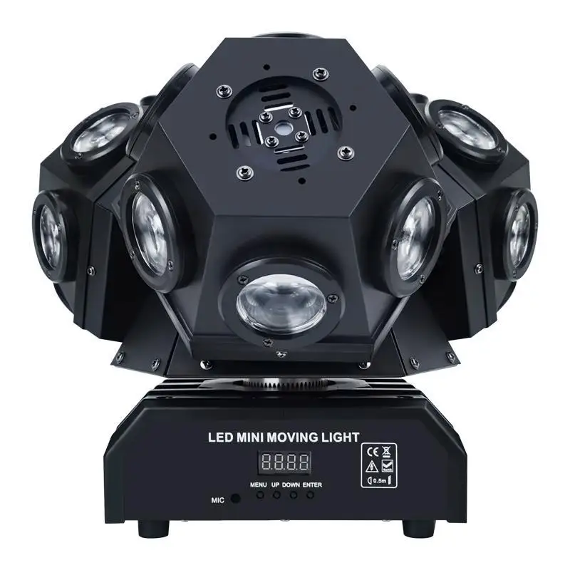 Three Head Rotating Moving Head Light 18*10W KTV Dance Hall Bar Stage ...