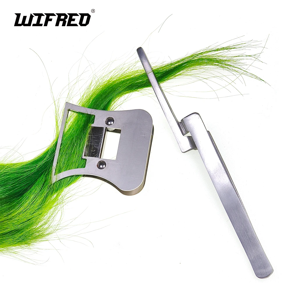 Wifreo Stainless Steel Fly Tying Feather Clip Dubbing Fiber Soft Hackle ...