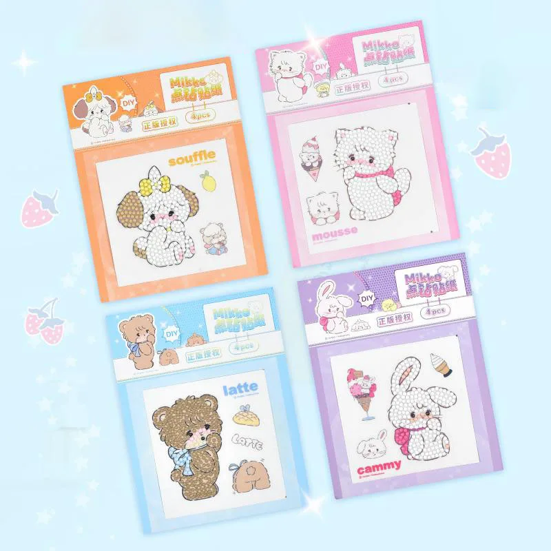 New-Kawaii-Cute-Mikko-Diamond-Stickers-Decorative-Toys-Handmade-DIY ...