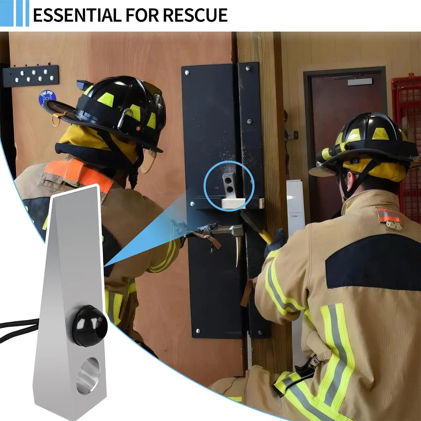 Firefighter Wedge Forced Entry Aluminum Rescue Device Metal Door Chock ...