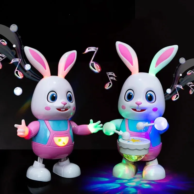Electric-Dancing-Bunny-Toy-Plastic-Bag-Lighting-Music-Will-Sing-and ...