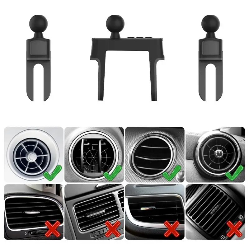 Round-Air-Outlet-Clip-Bracket-para-carro-cabe-a-de-bola-Universal-Air ...