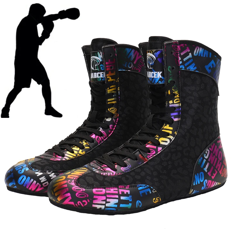 Men-s-and-Women-s-Boxing-Boots-Wrestling-Shoes-Combat-Sports-Shoes ...