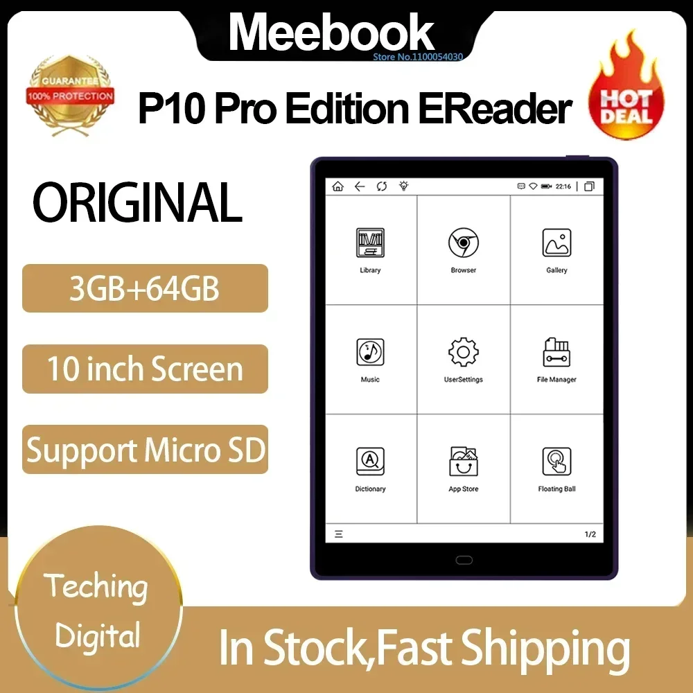 Newest-Meebook-P10-Pro-Edition-E-Book-Reader-10-Inch-E-ink-Screen ...