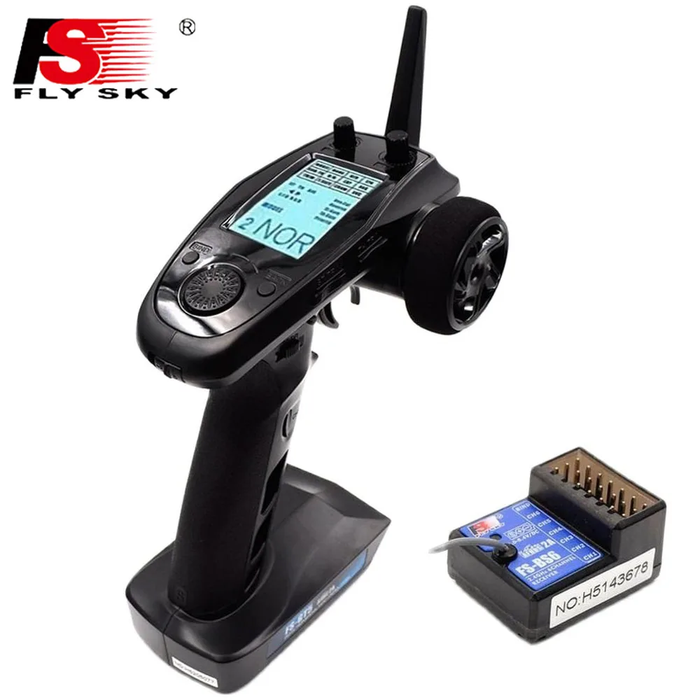 FLYSKY-FS-GT5-6-Channel-Remote-Control-Transmitter-With-FS-BS6-Receiver ...