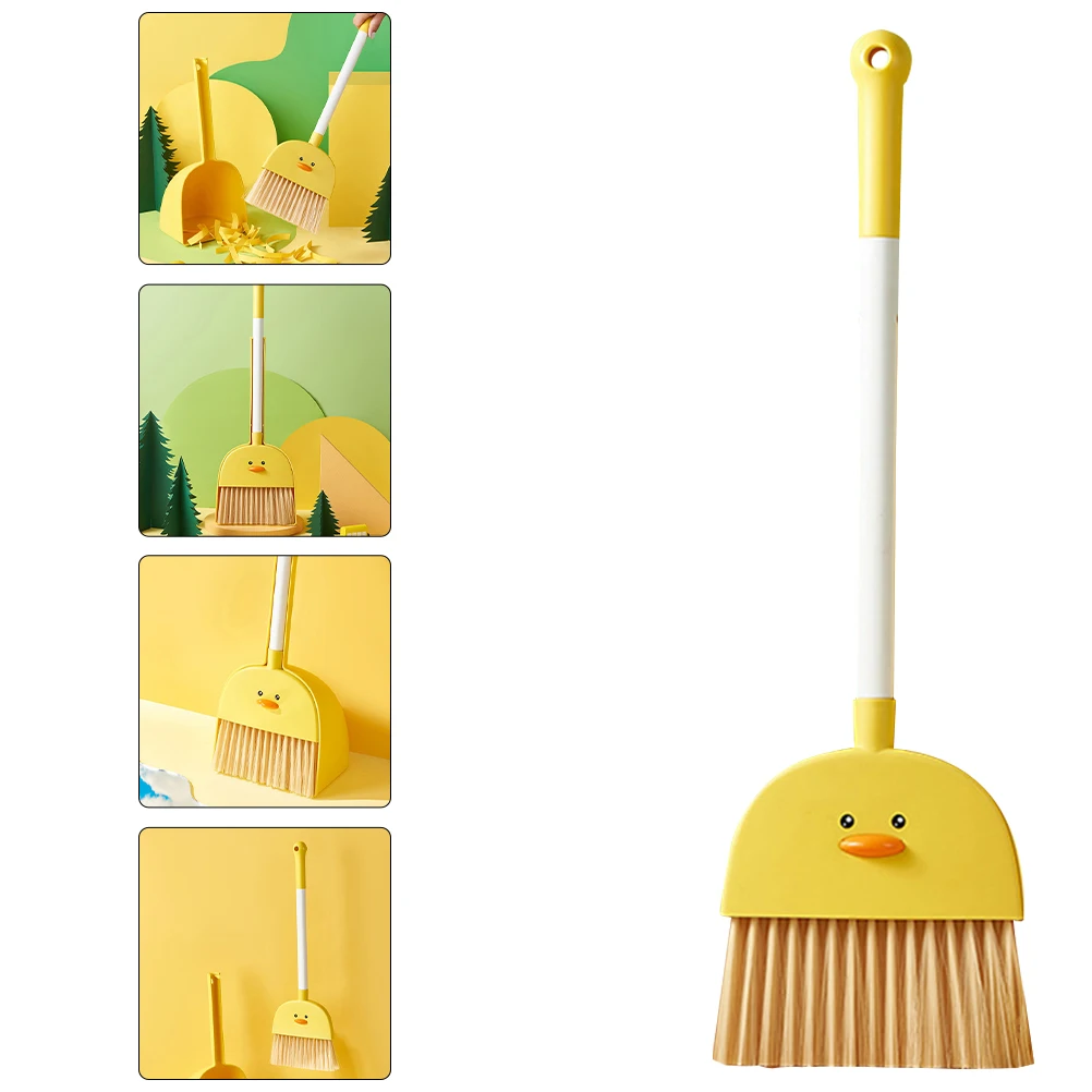 Cartoon-Small-Broom-Pretend-Play-Cleaning-Tool-Kids-Plastic-Broom ...