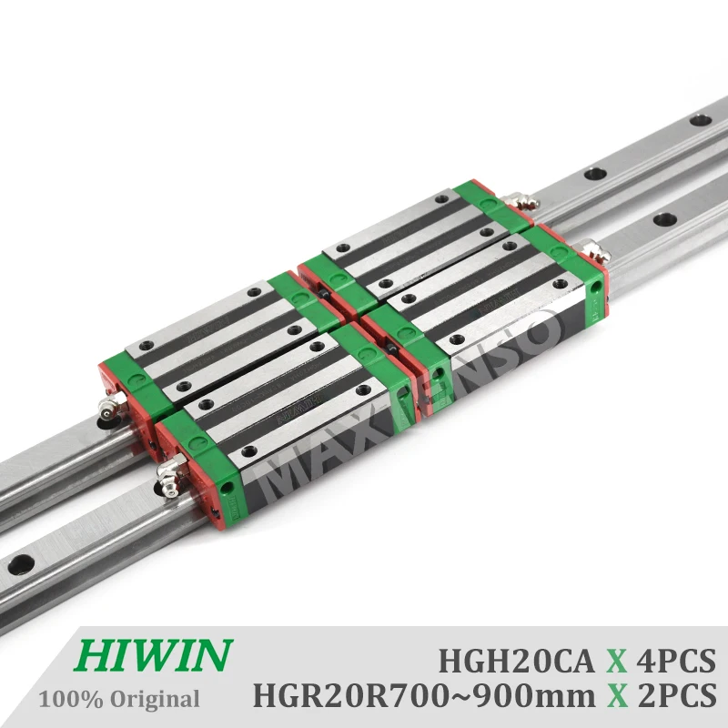 HIWIN-HGR20CA-High-Precision-Linear-Guide-Rail-and-Blocks-Carriage-700 ...