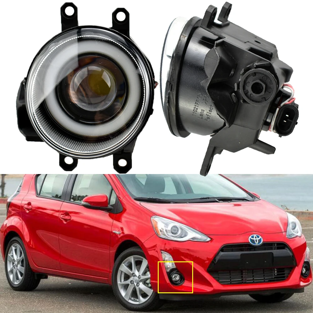 2pcs-Car-LED-Fog-Light-Angel-Eye-DRL-Daytime-Running-Light-12V ...