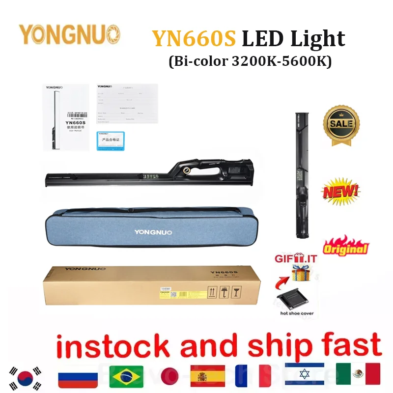 Yongnuo Yn660s Led Light Stick Handled 3200-5600k Lighting Painting ...