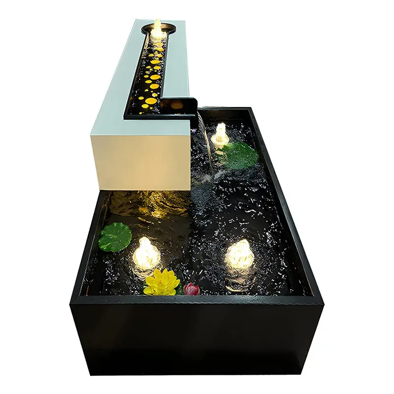 Stainless-steel-wealth-generating-ornaments-courtyard-villas-circular ...