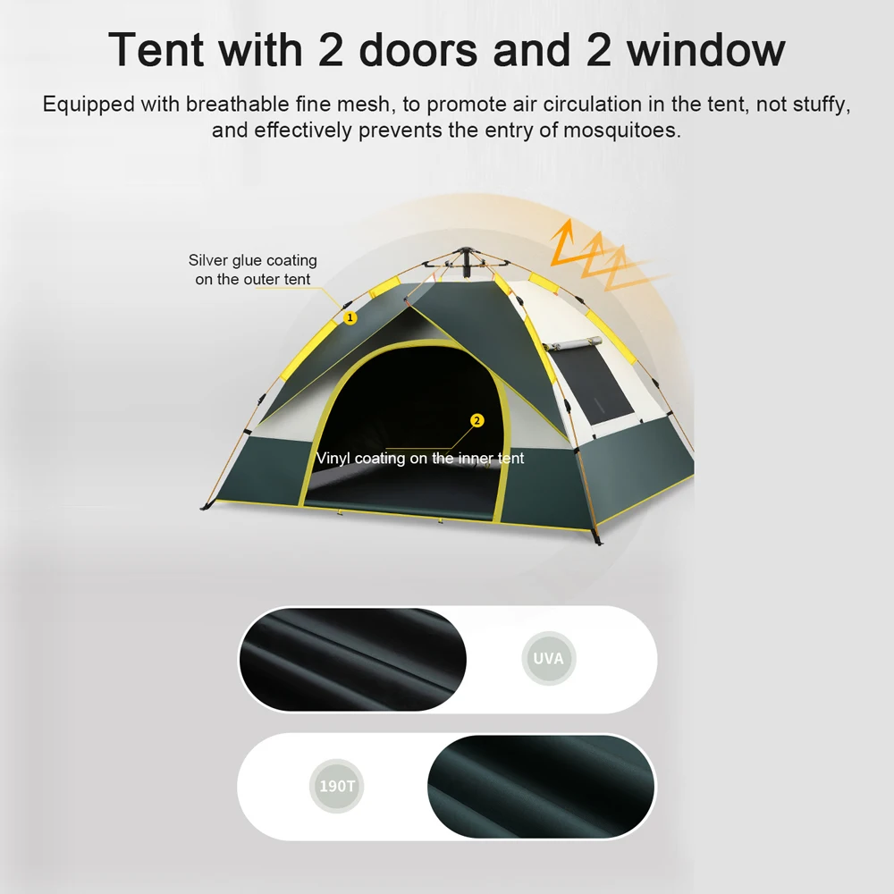 3-4 Person Camping Dome Tent – Outdoor Gear & Equipment | The Mountain Exp