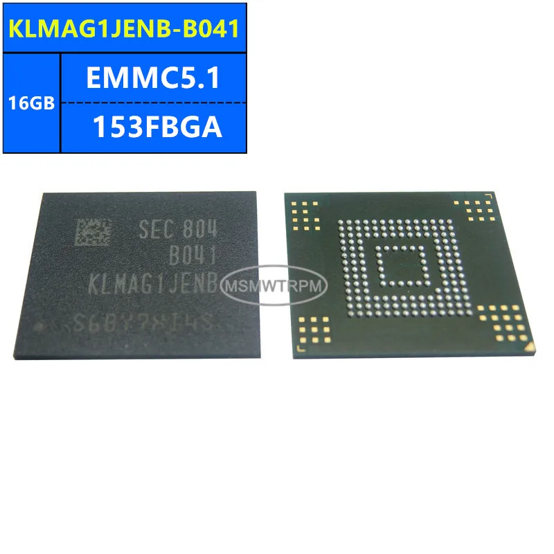NCEMASKG-16G NCEMAD9D-16G KLMAG1JENB-B041 H26M52208FPR EMMC5.1 16GB ...