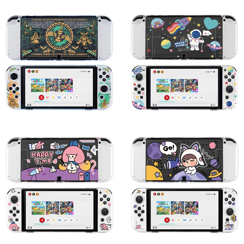 Transparent-PC-Hard-Clear-Crystal-Shell-Protector-For-Nintendo-Switch ...