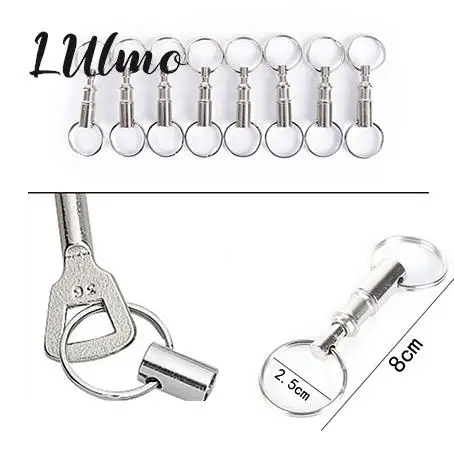 Dual-Detachable-Key-Ring-Removable-Keyring-Quick-Release-Keychain-Snap ...