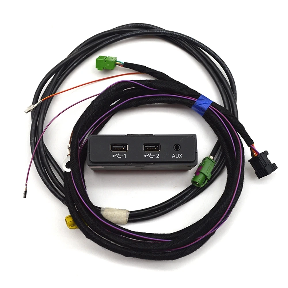 For-Audi-2015-2024-A4-B9-Q7-4M-2x-USB-AUX-Carplay-2016-2024-Car-mounted.jpg