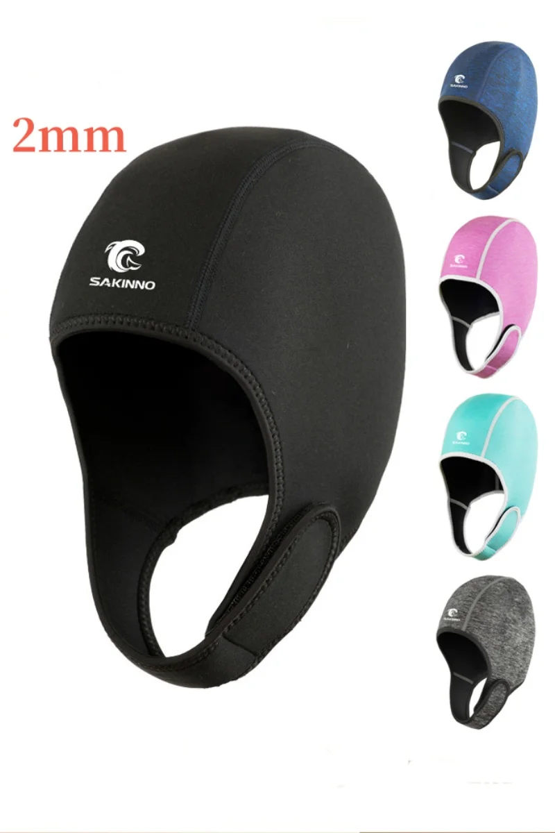 Unisex-2-mm-Swimming-Cap-Diving-Hat-Professional-NCR-Fabric-Winter-Cold ...