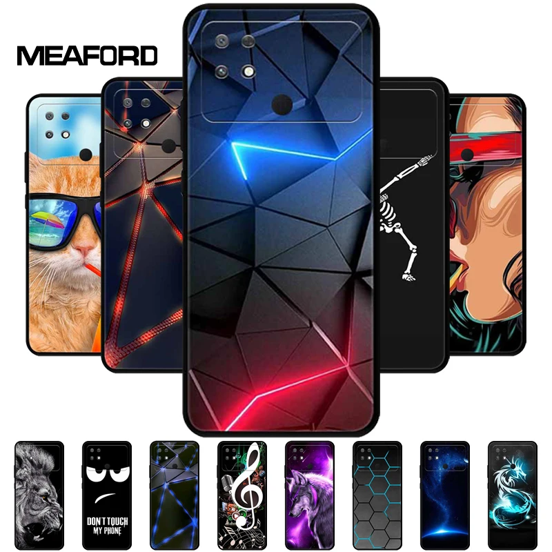 For Poco C40 Case Fashion Soft TPU Silicone Back Cover For Xiaomi Poco ...