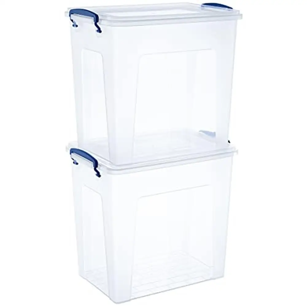 Stackable-Clear-Plastic-Storage-Bins-with-Lids-BPA-Free-Organizers-Home ...