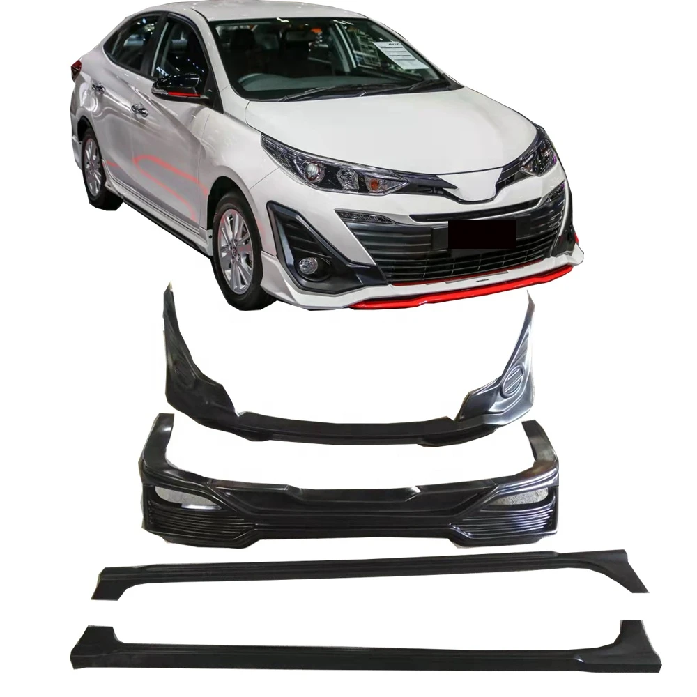 car-body-kit-for-2018-2020-Toyota-Yaris-front-lip-rear-diffuser-lip ...