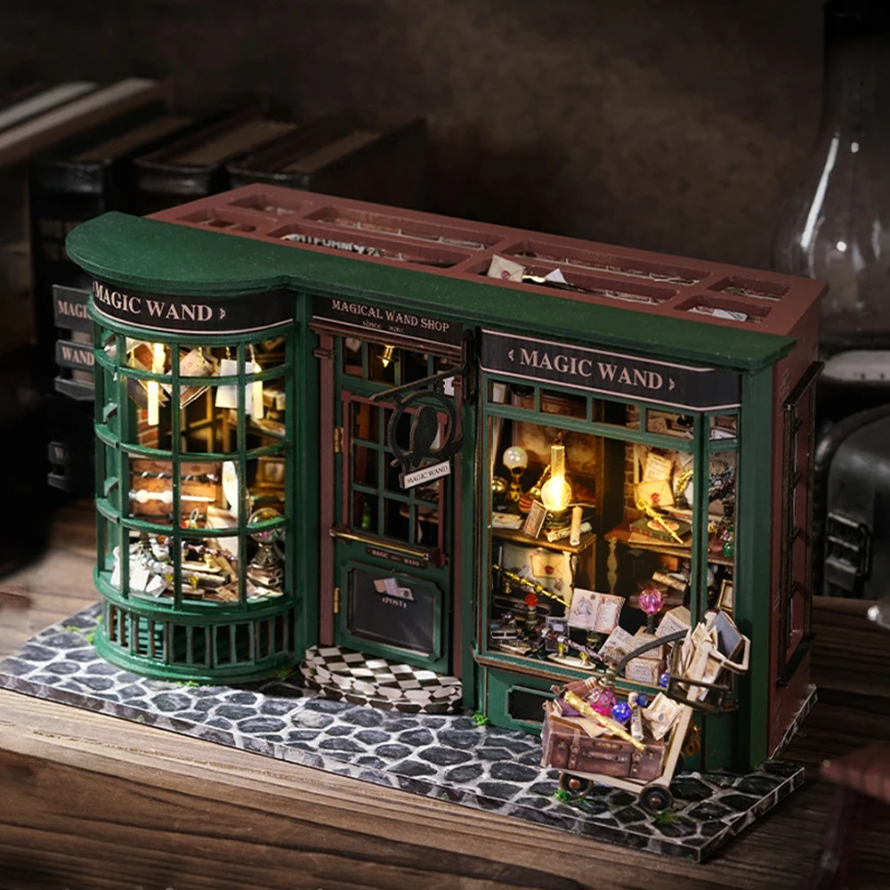 Kit-Miniatura-de-Madeira-com-M-veis-Casa-de-Boneca-DIY-Modelo-Retro ...
