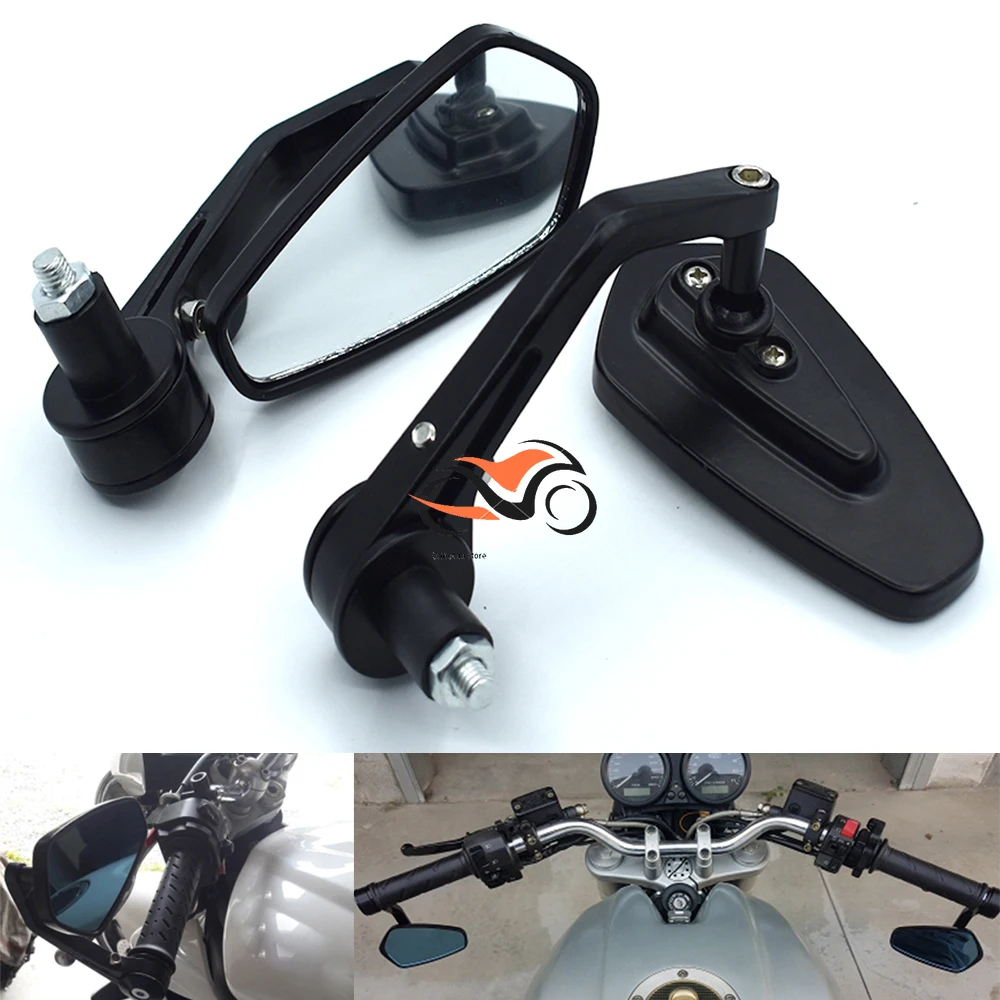 Universal-7-8-22mm-Motorcycle-Rearview-Mirrors-Handlebar-End-Mirrors ...