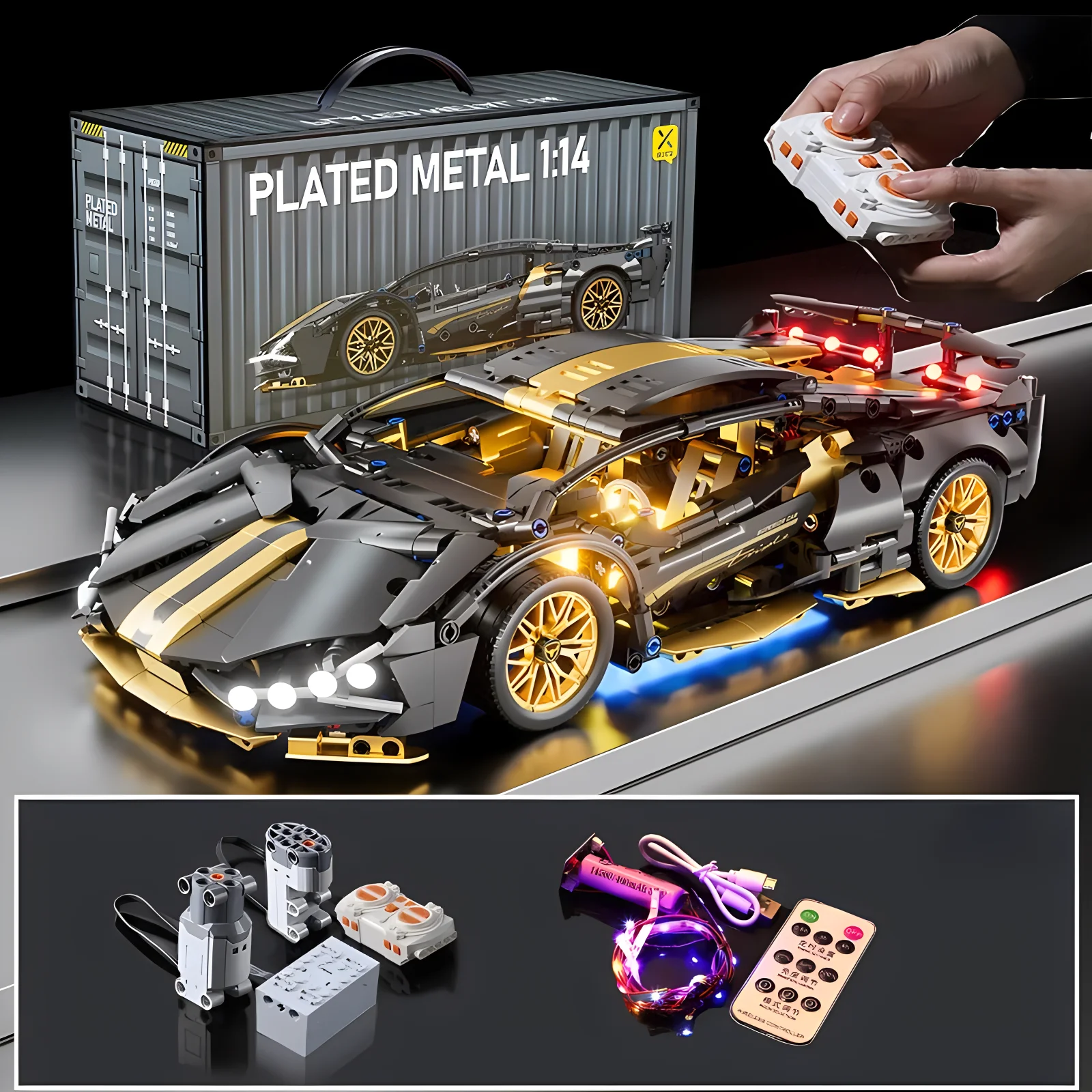 Technical-Racing-Sport-Car-Model-Building-Blocks-technic-adults-1-14 ...
