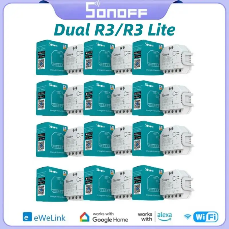 SONOFF-DUALR3-R3-Lite-Wifi-Smart-Switch-DIY-MINI-Switch-Dual-Relay-Two ...