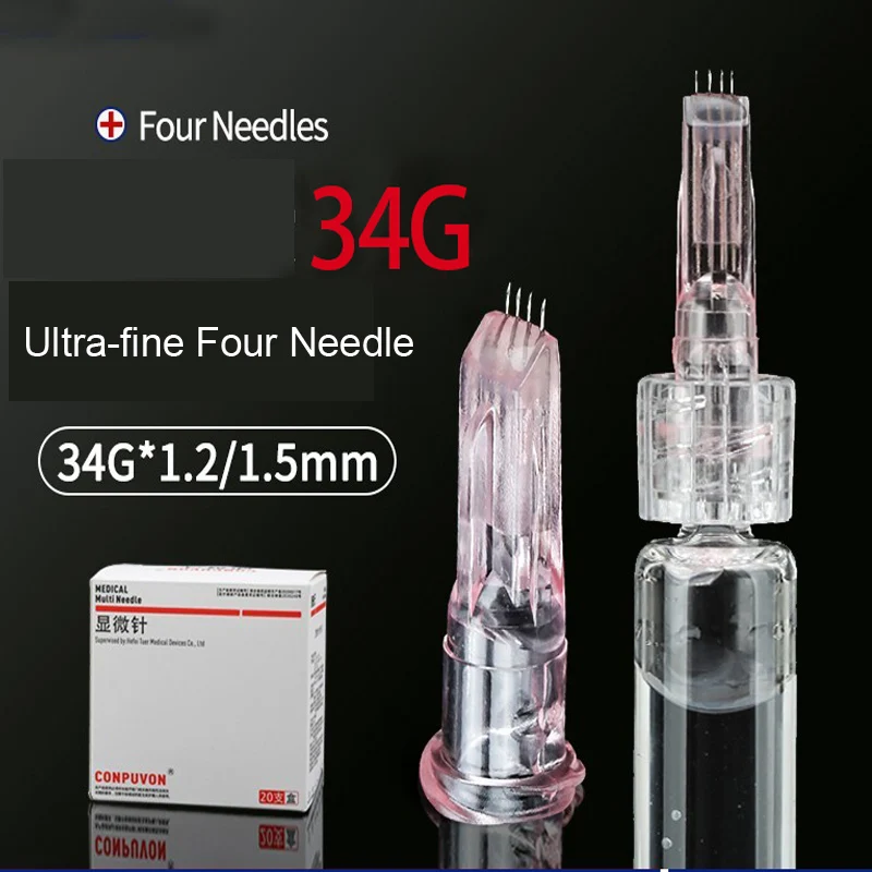 Hand-made-water-light-4-needles-around-the-eyes-34G1-2mm-beauty-ultra ...