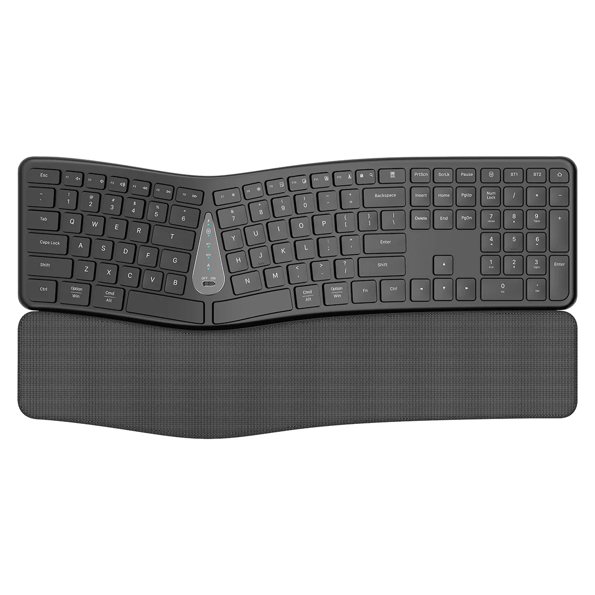 Bluetooth-Triple-Mode-Split-Ergonomic-Keyboard-With-Cushioned-Scissor ...