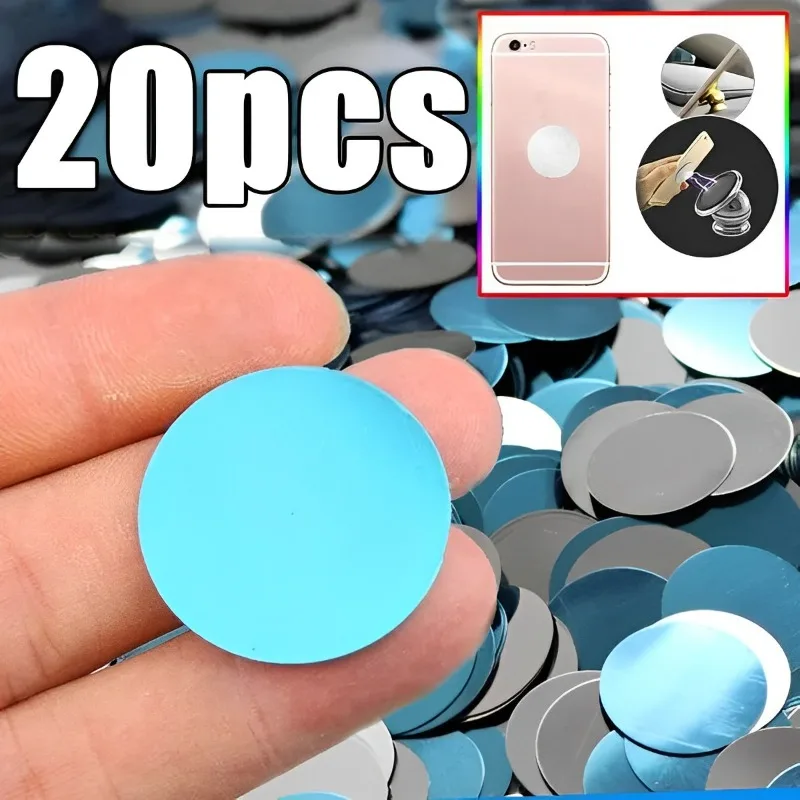 20-1pcs-Magnetic-Metal-Plates-Iron-Sheet-Sticker-for-Car-Phone-Holder ...