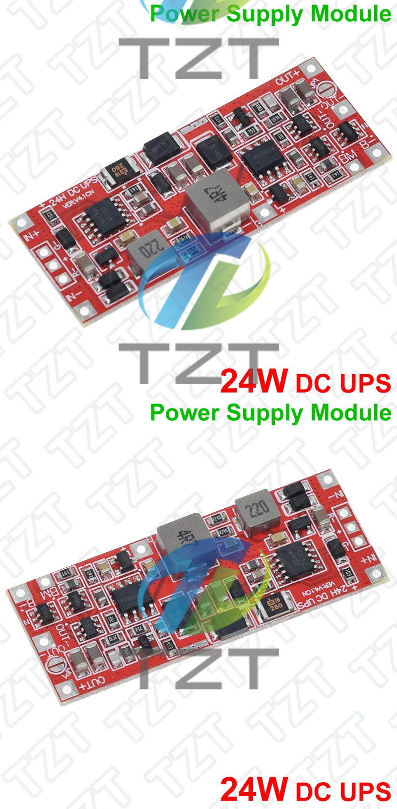 TZT DC 12V/15V 24W 1A UPS Power Supply Module Uninterruptible Power ...