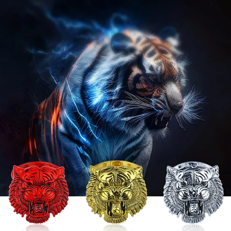 Tiger-Head-Car-Engine-Ignition-Button-Case-Cover-Metal-Engine-Start ...