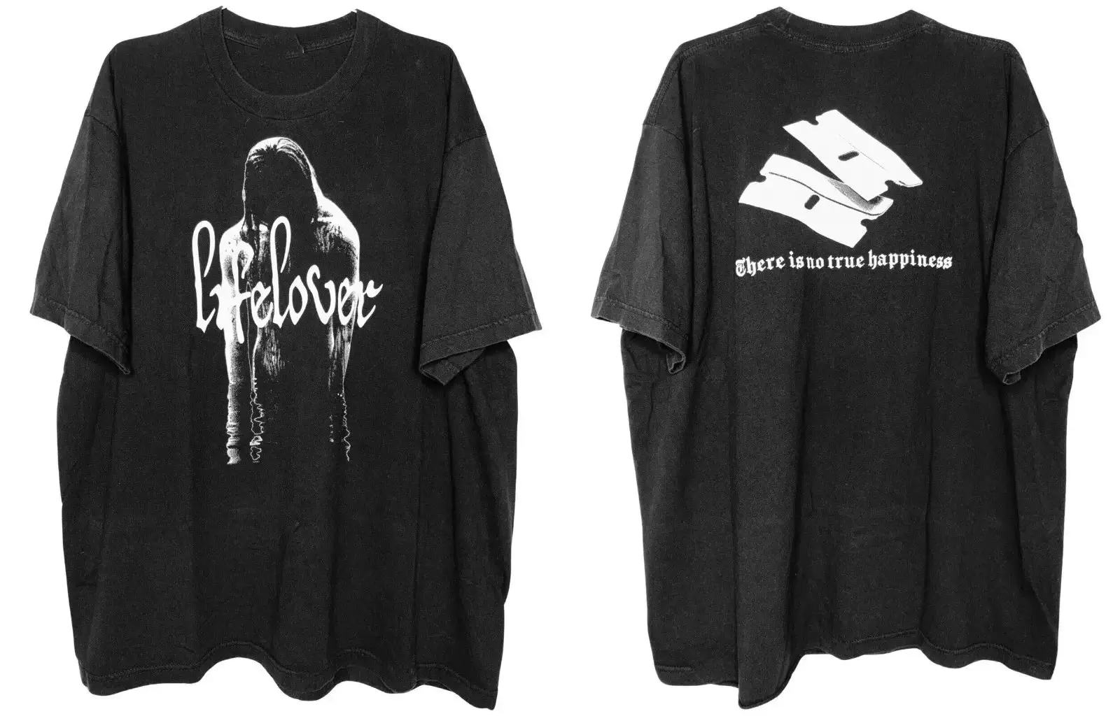 Lifelover There Is No True Happiness T Shirt Casual Loose Oversized Tee ...