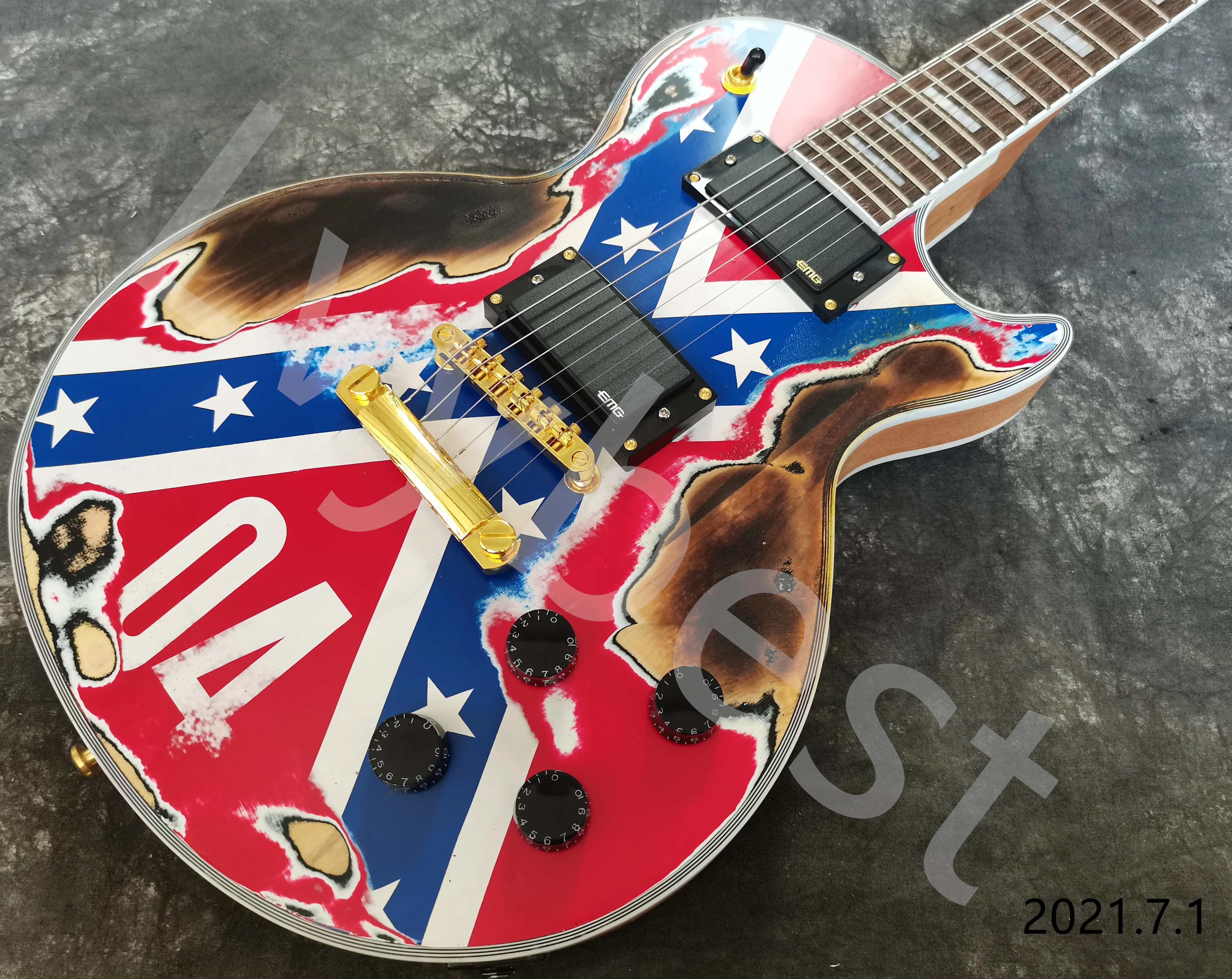 Zakk Wylde Confederate Flag Guitar