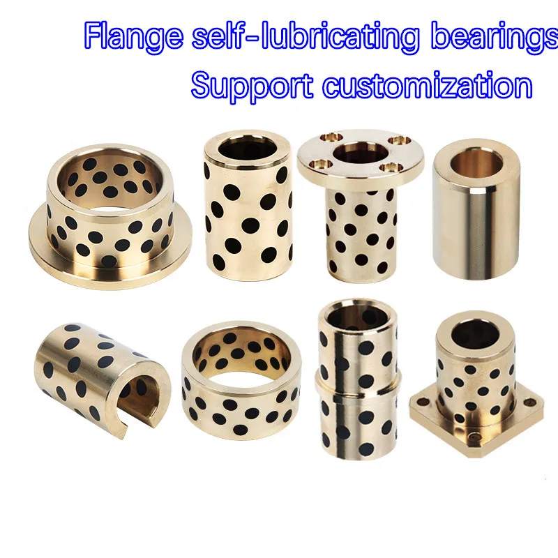 Customize-Graphite-Lubricating-Brass-Bearing-Bushing-Sleeve-Flange-self ...