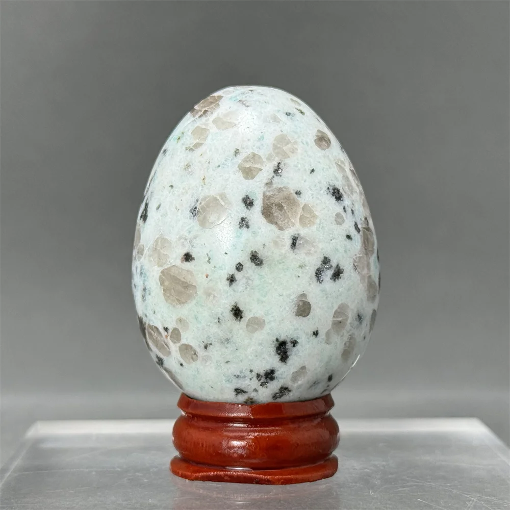 Natural And Beautiful Tianshan Blue Stone Egg Ornaments Energy Aura ...
