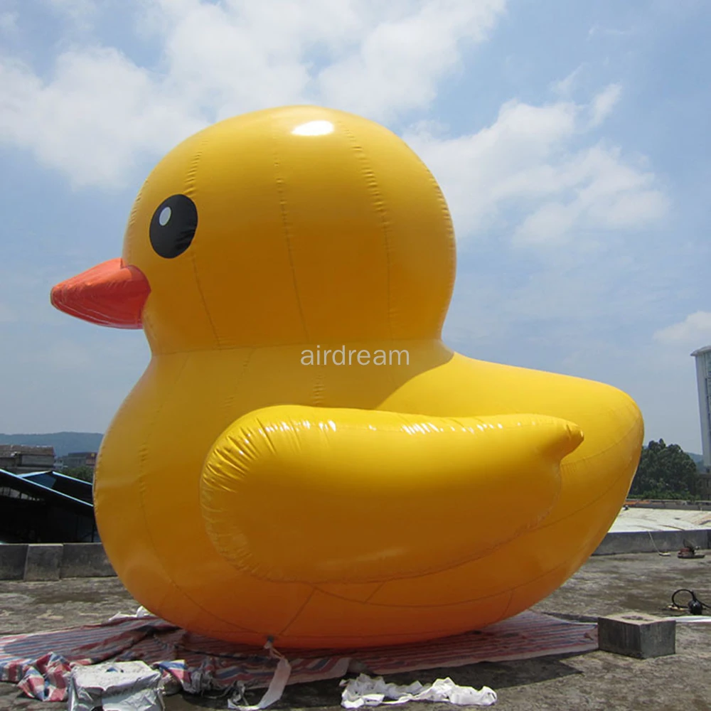 Customized-PVC-airsealed-Inflatable-yellow-Duck-model-Floating-on-water ...