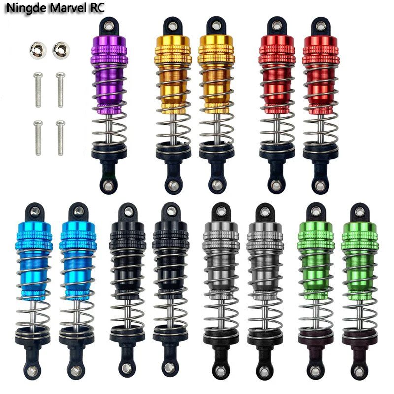 RC Car Metal Oil Filled Shock Absorber Front & Rear Universal For 1/14 ...