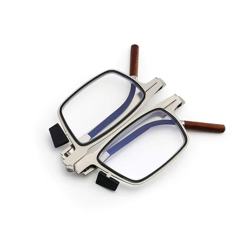 Flat-Fold Lightweight Anti-Blue Light Reading Glasses with Protective