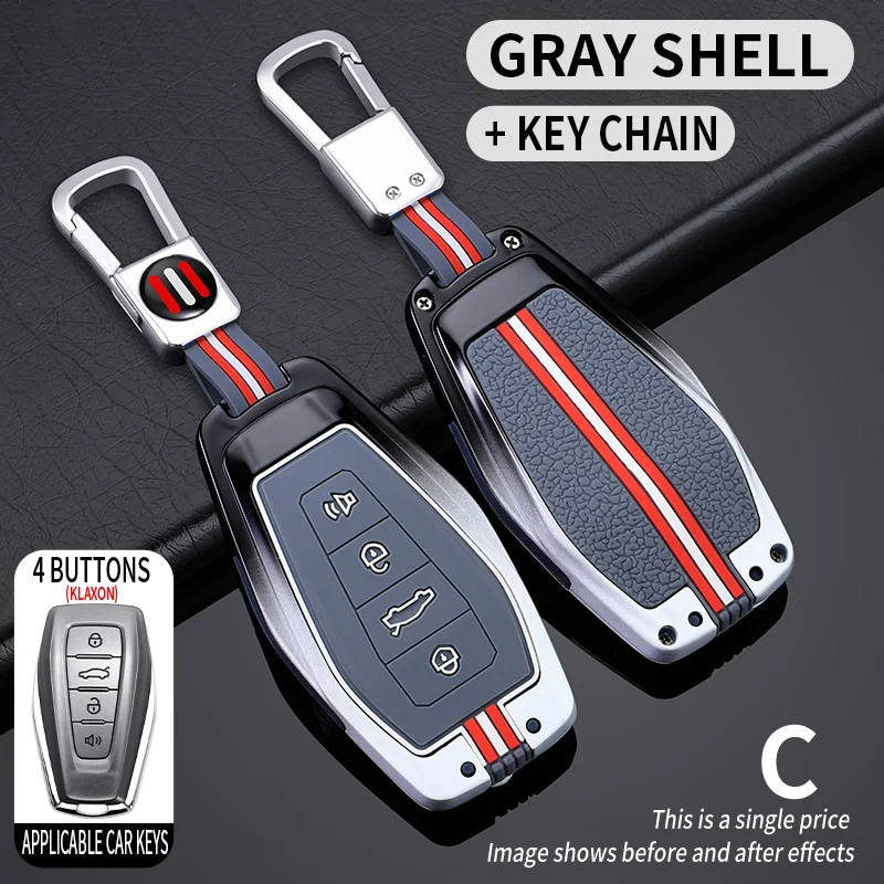 Zinc-Alloy-Car-Key-Case-Cover-Protective-Shell-Fob-for-Geely-Okavango ...