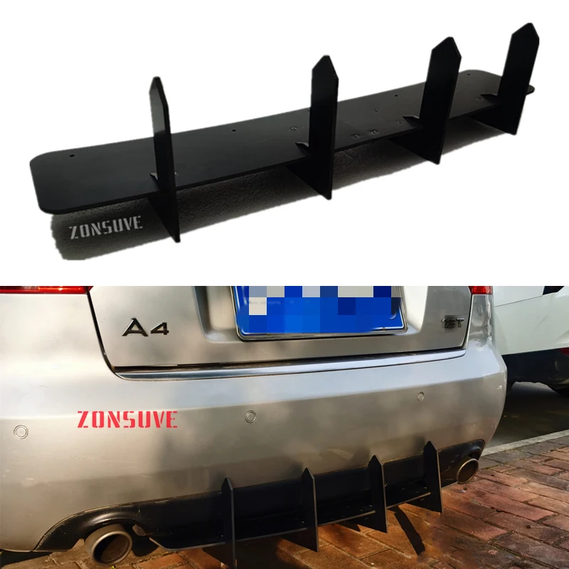 For Audi A4 B7 2003 2008 Year Diffuser Rear Bumper Lips Splitter