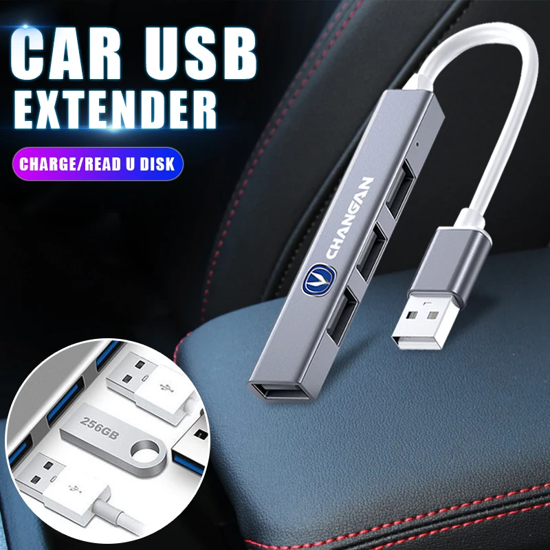 1pcs Car USB Splitter Power Port Multiple Expander for Abarth ...