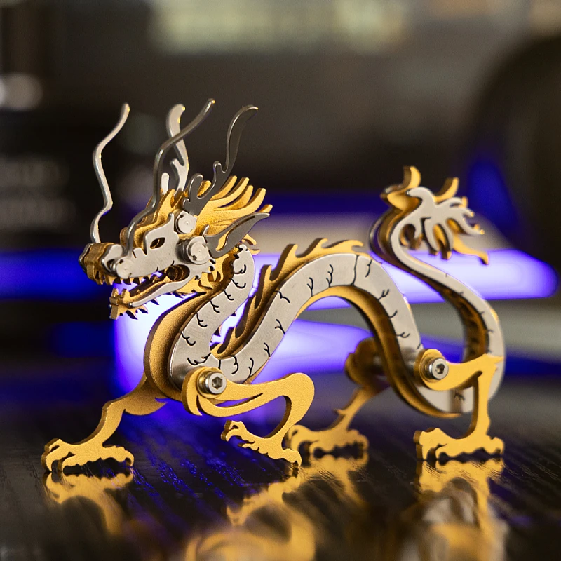 MOKR Animal Color 3D Metal Puzzle Dragon Gift And Toys Puzzle For Kids ...