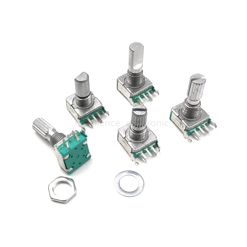 5PCS-Lot-EC11-Horizontal-Rotary-Encoder-15mm-20mm-Plum-Blossom-Shaft-D ...