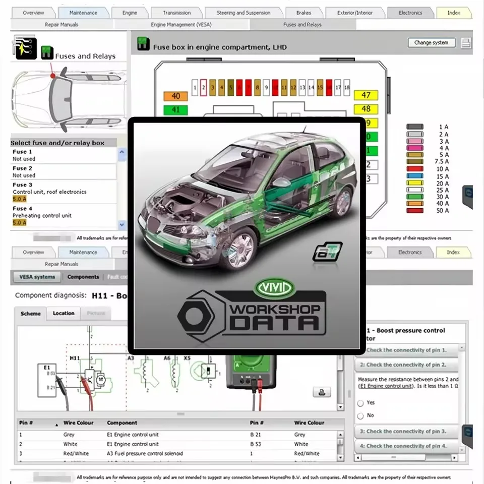 Haynes pro Auto Repair Software 2015 Data Multi Languages VIVID ...
