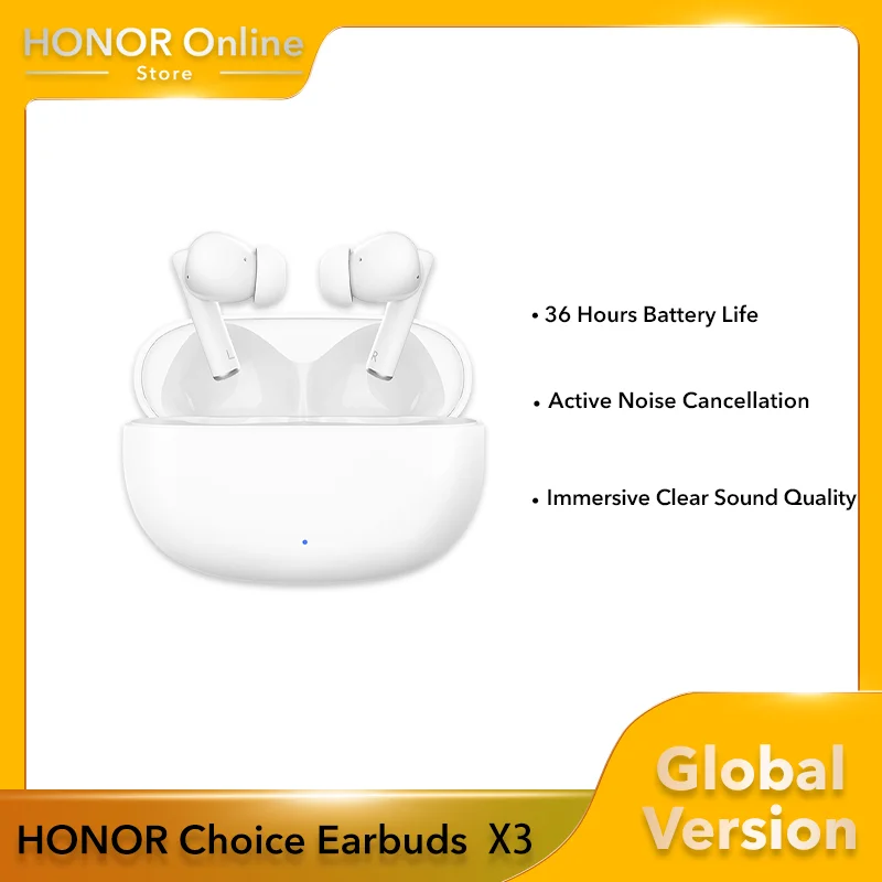 HONOR Choice Earbuds X3 TWS Active Noise Cancellation 36H Long Battery ...