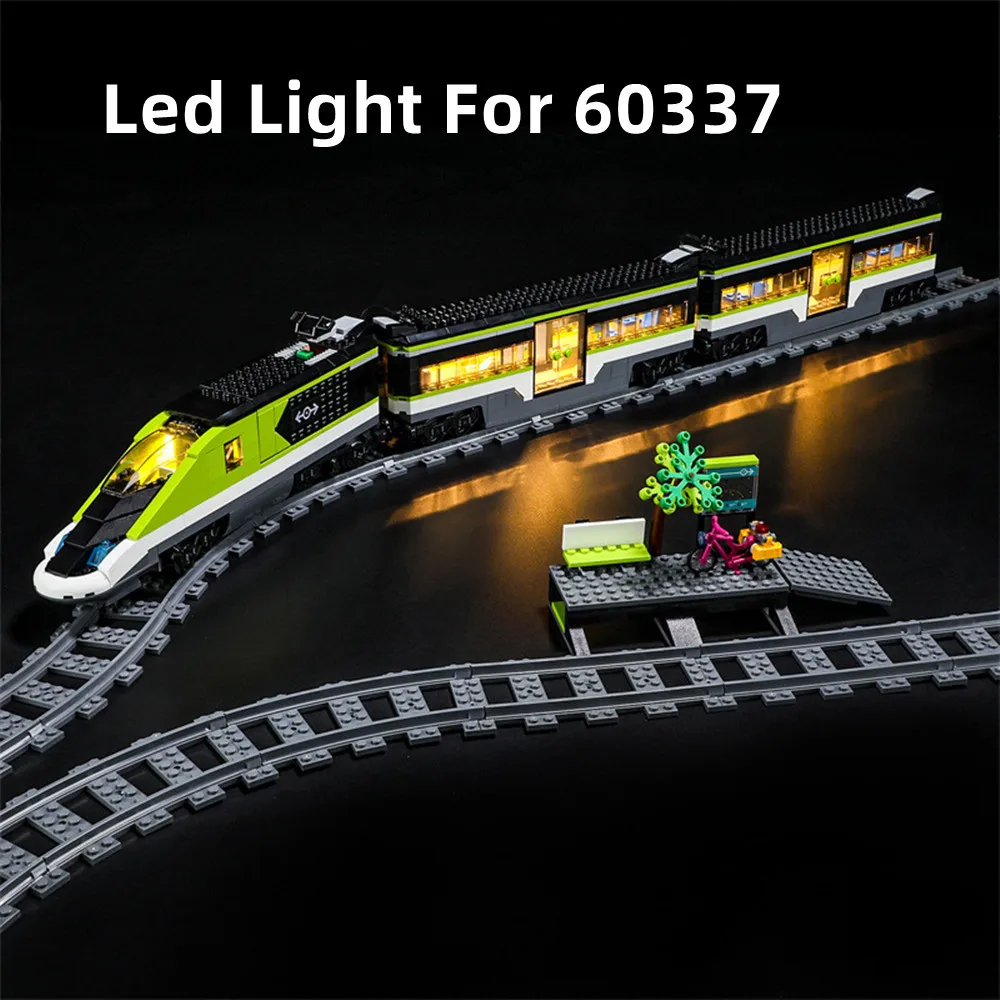 LED-Light-UP-Lit-For-60337-Express-Passenger-Train-Building-Blocks-No ...